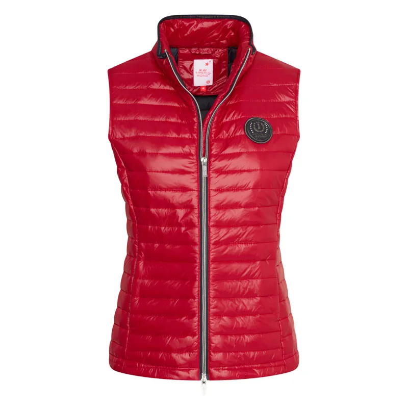 Imperial Riding Violet Pearl Ladies Gilet - Tango Red