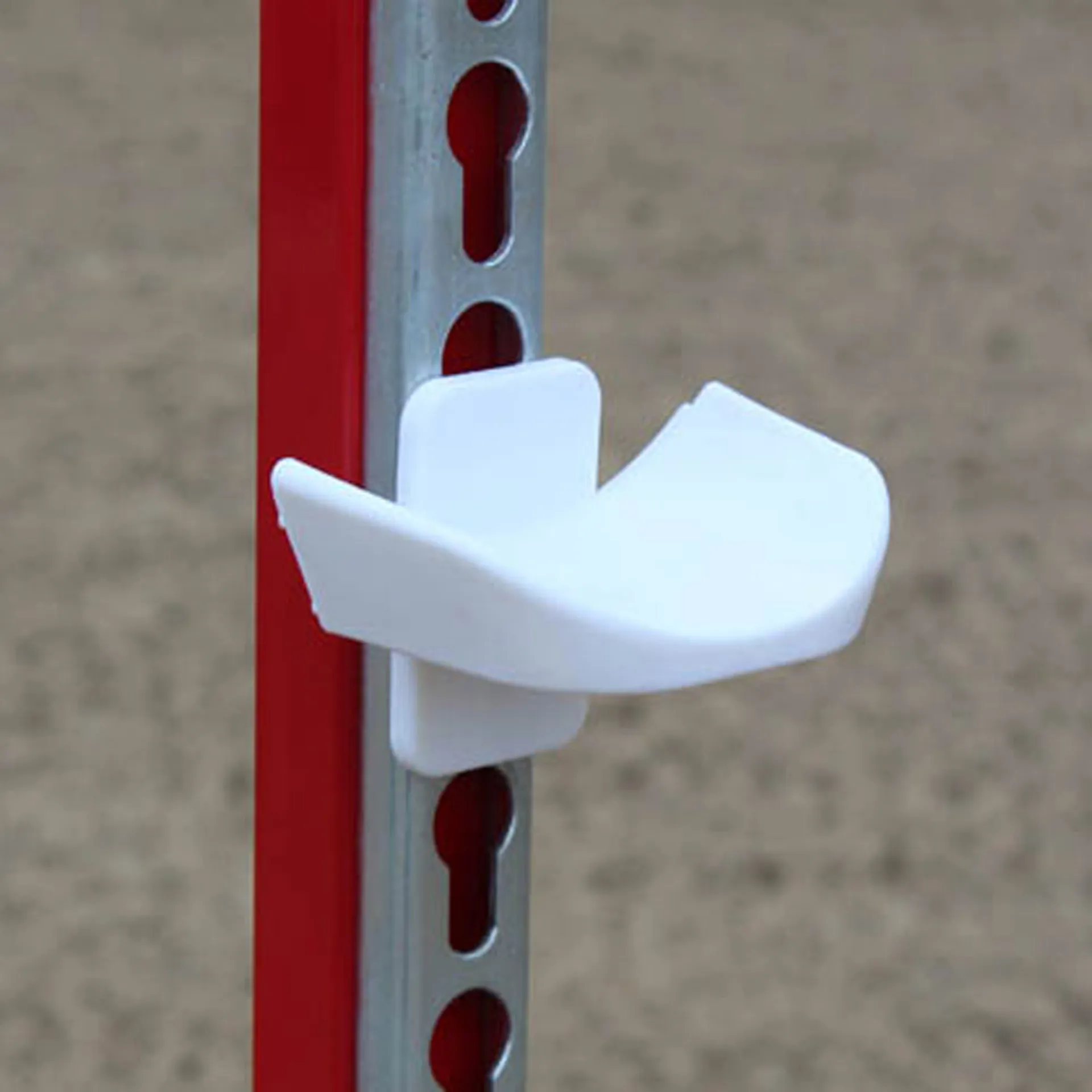 Quality Nylon Show Jump Cup Standard 20mm Depth - White - Single