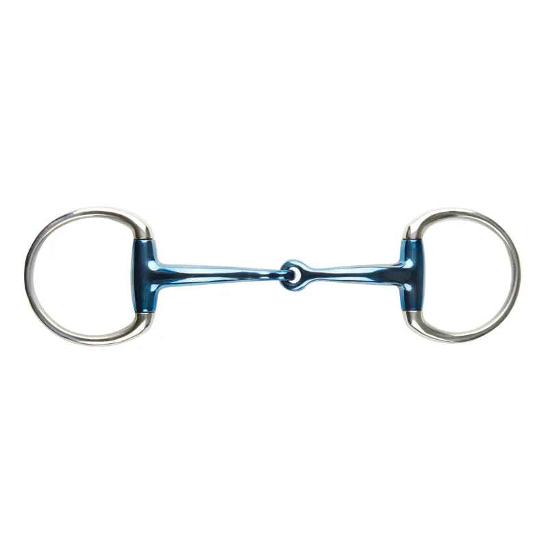 JP Korsteel Blue Steel Eggbutt Jointed Snaffle Bit