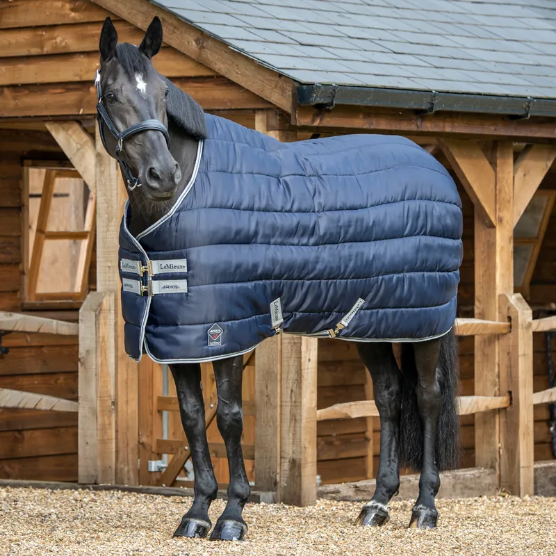 LeMieux Arika Stable-Tek 100g Stable Rug - Navy/Silver