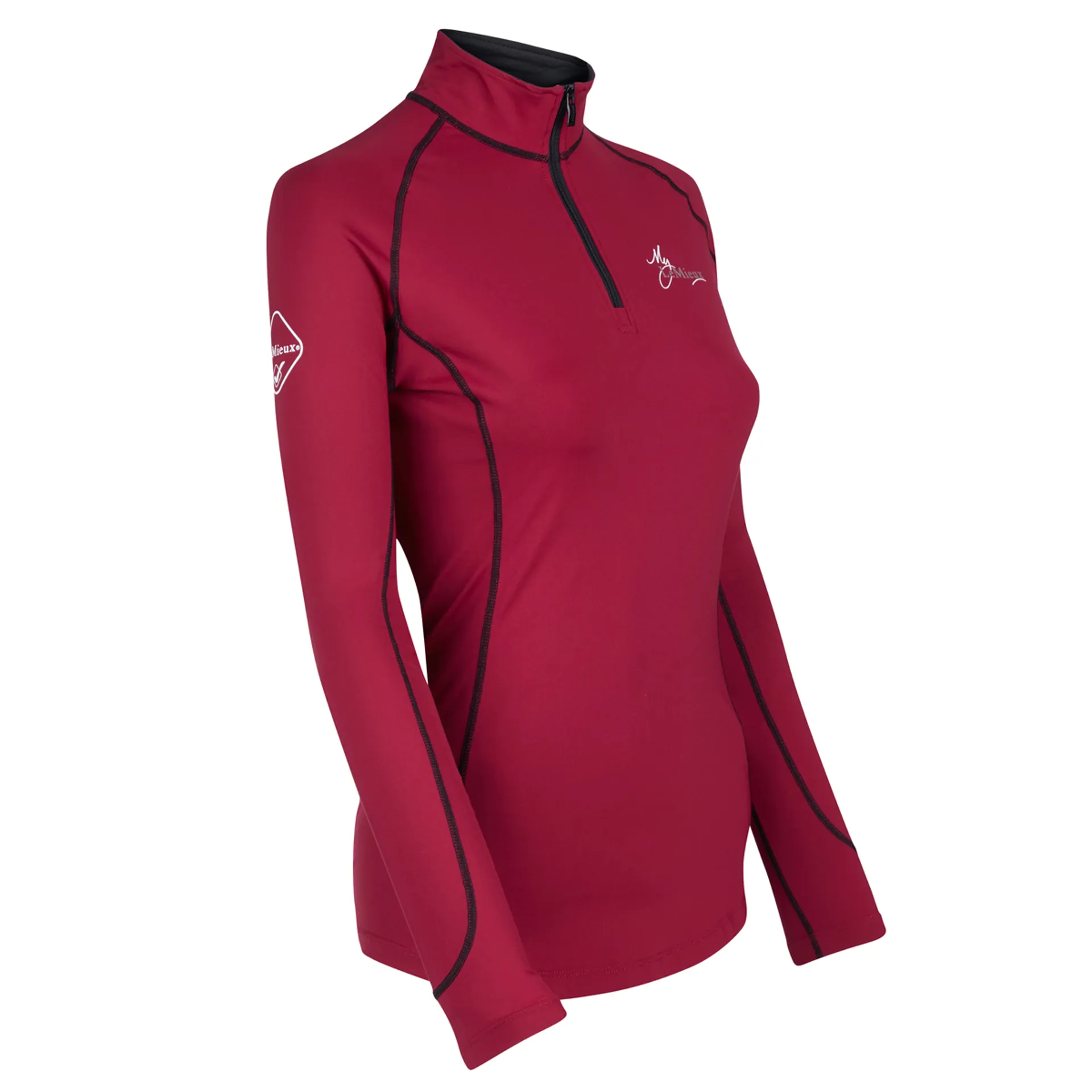 LeMieux Ladies Base Layer - Mulberry/Black