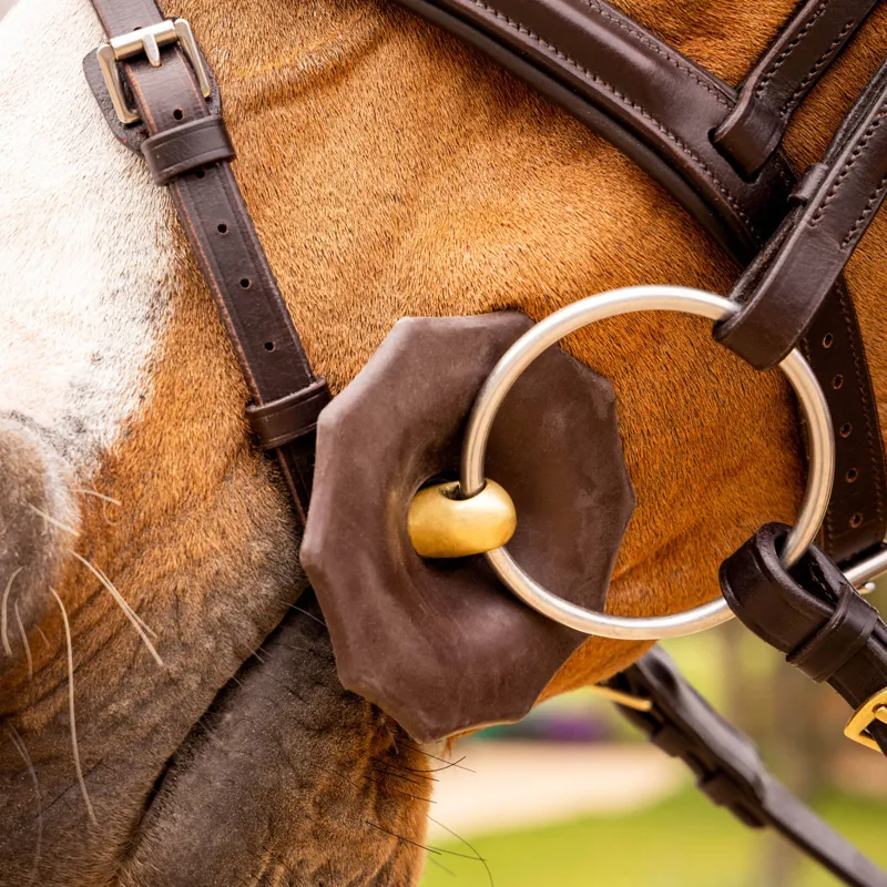 LeMieux Contoured Rubber Bit Guards - Brown