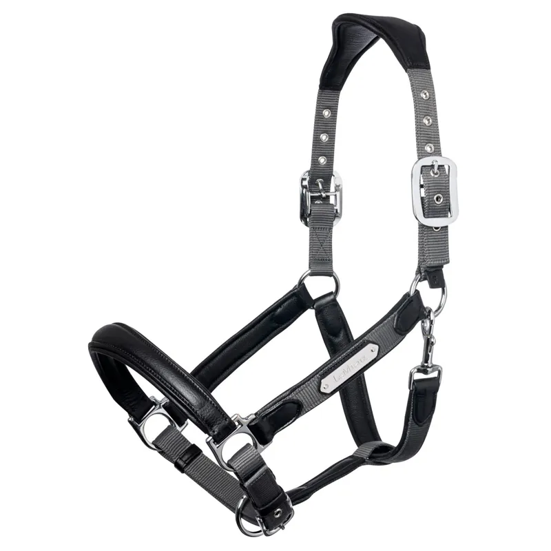 LeMieux Capella Leather Headcollar - Grey