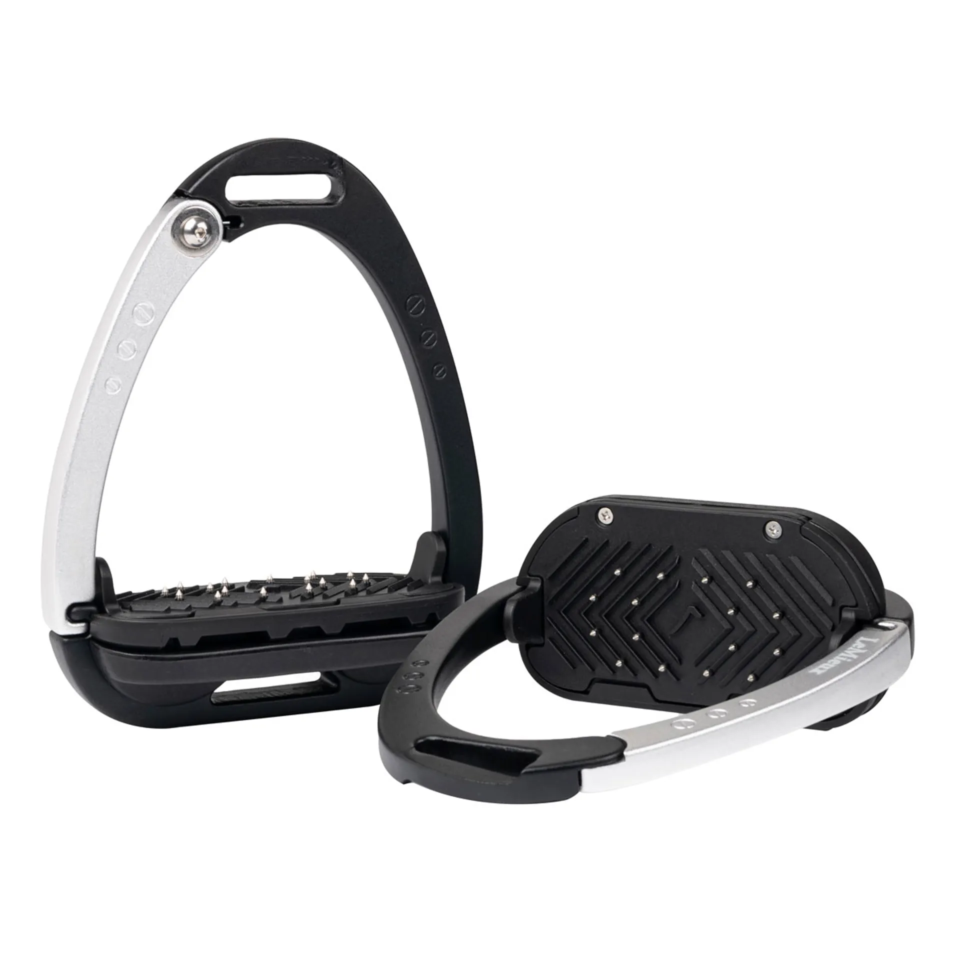 LeMieux Vector Balance Inclined Safety Stirrups - Black/Aluminium