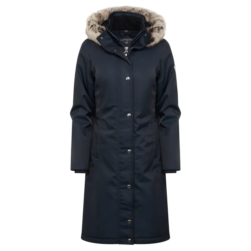 LeMieux Loire Waterproof Ladies Long Riding Coat - Navy