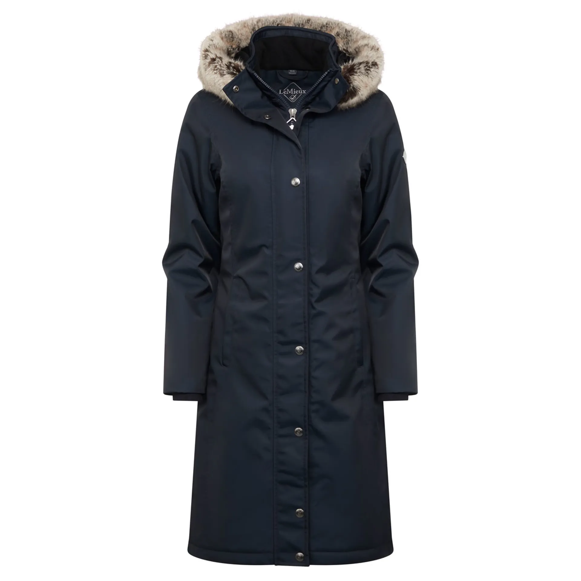 LeMieux Loire Waterproof Ladies Long Riding Coat - Navy