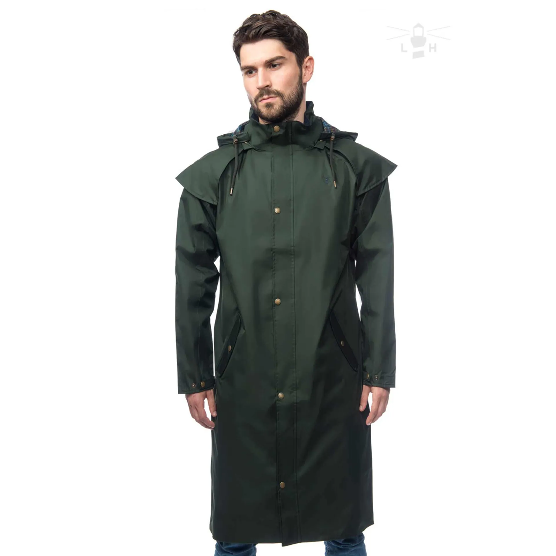 Lighthouse Stockman Mens Full Length Waterproof Jacket - Duffle
