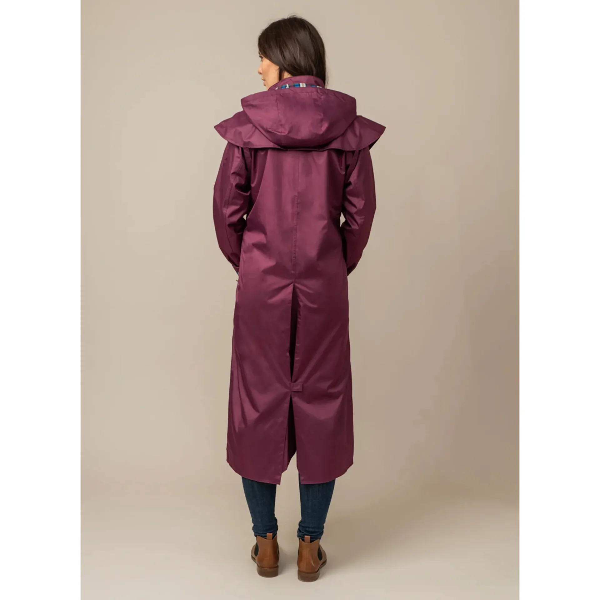 Lighthouse Outback Ladies Full Length Waterproof Jacket - Plum