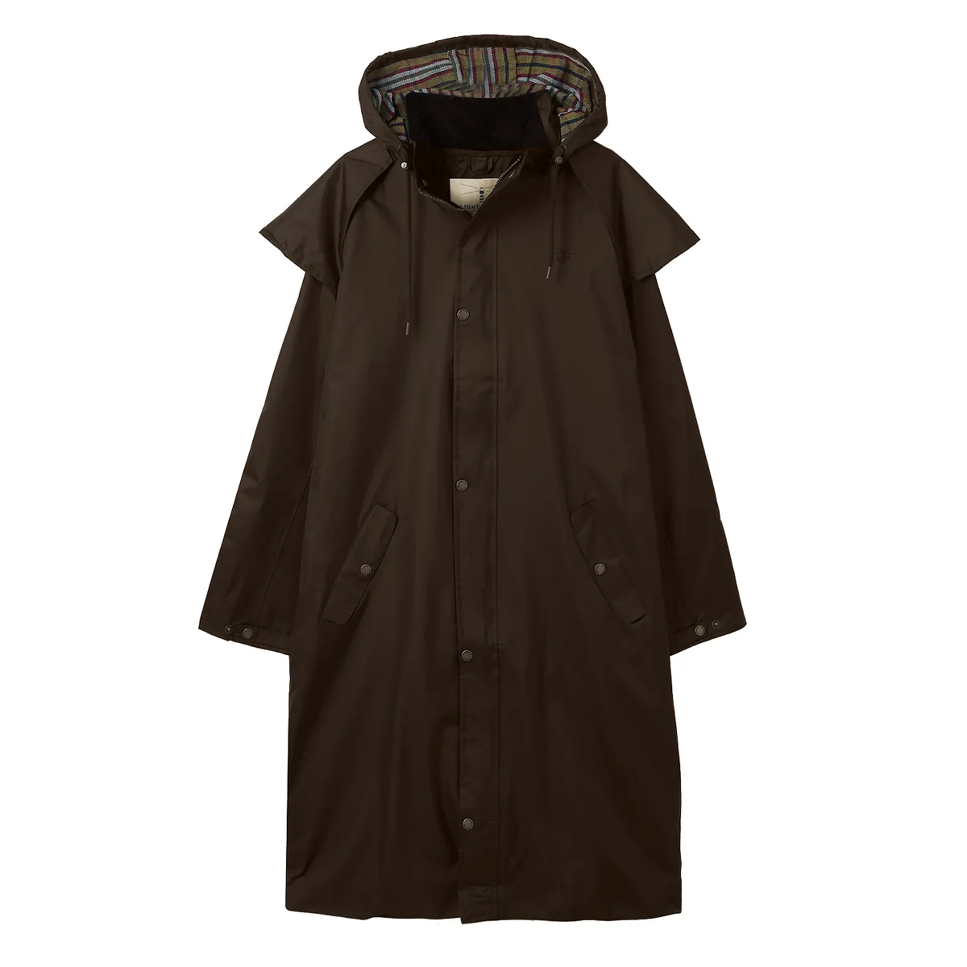 Lighthouse Stockman Mens Full Length Waterproof Jacket Chocolate