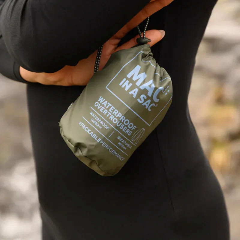 Mac In A Sac Origin 2 Waterproof Unisex Overtrousers - Khaki