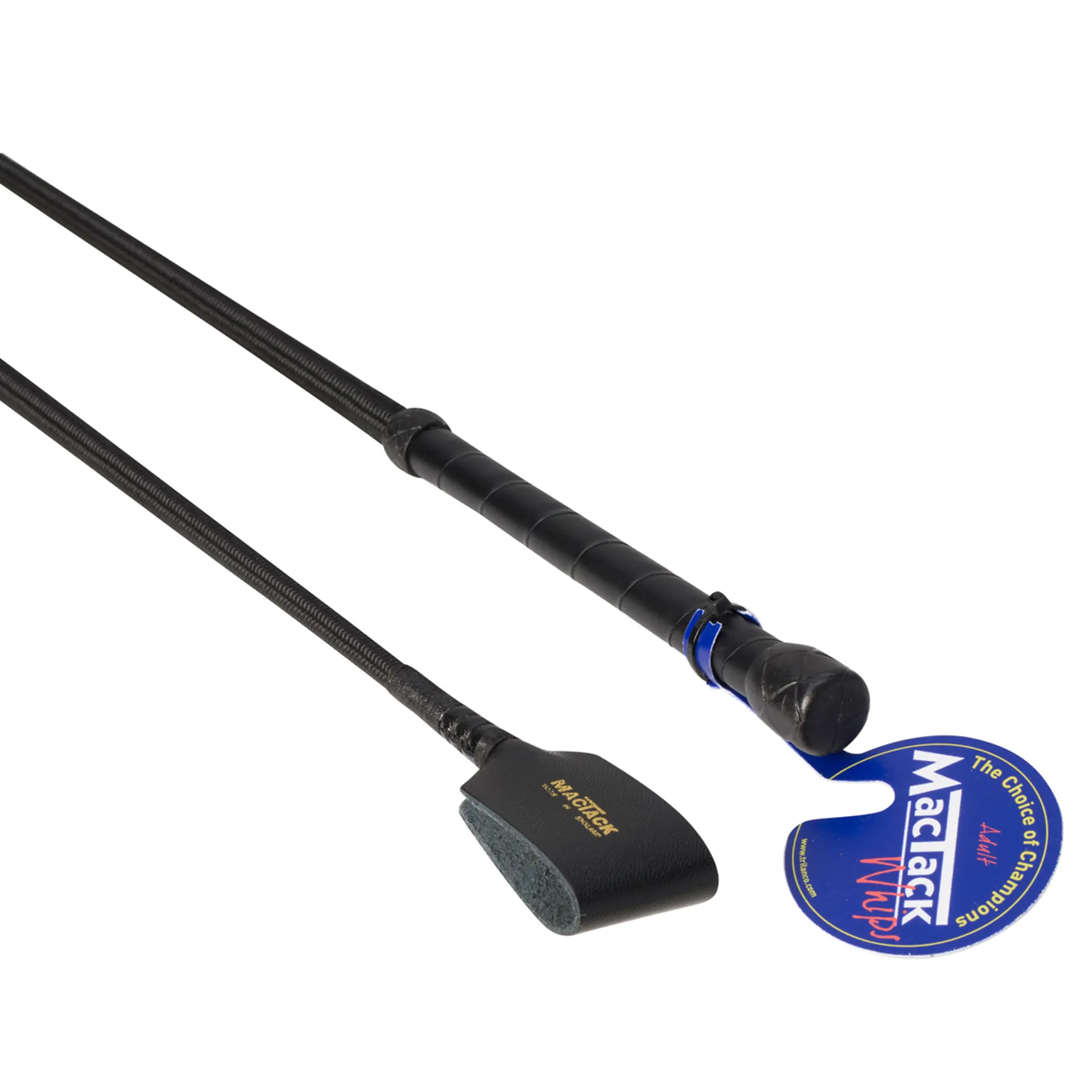 Mactack Square End Riding Whip - Black