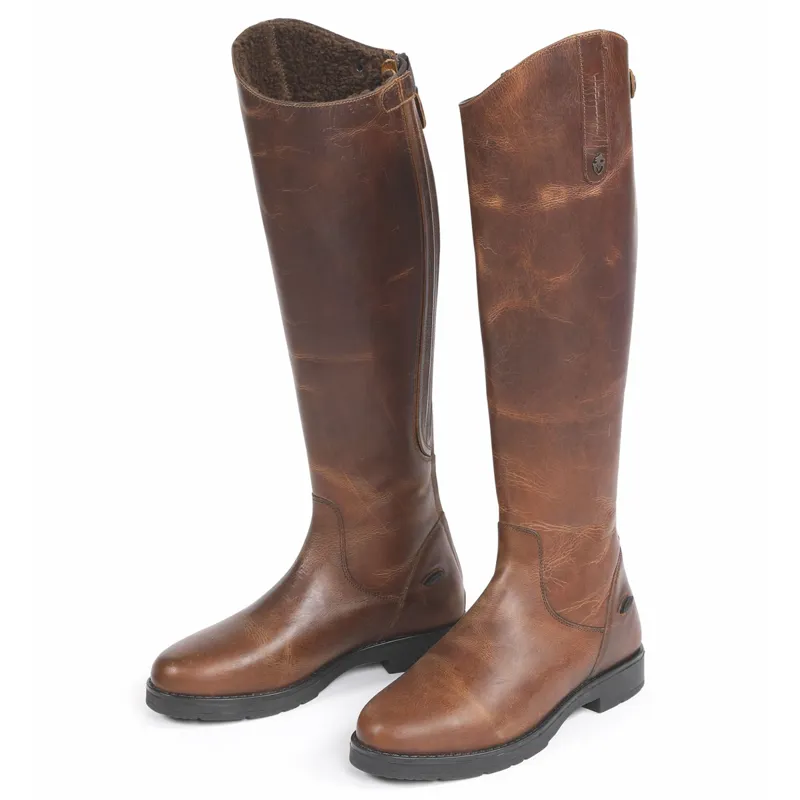 Moretta Ventura Winter Ladies Tall Riding Boots - Brown