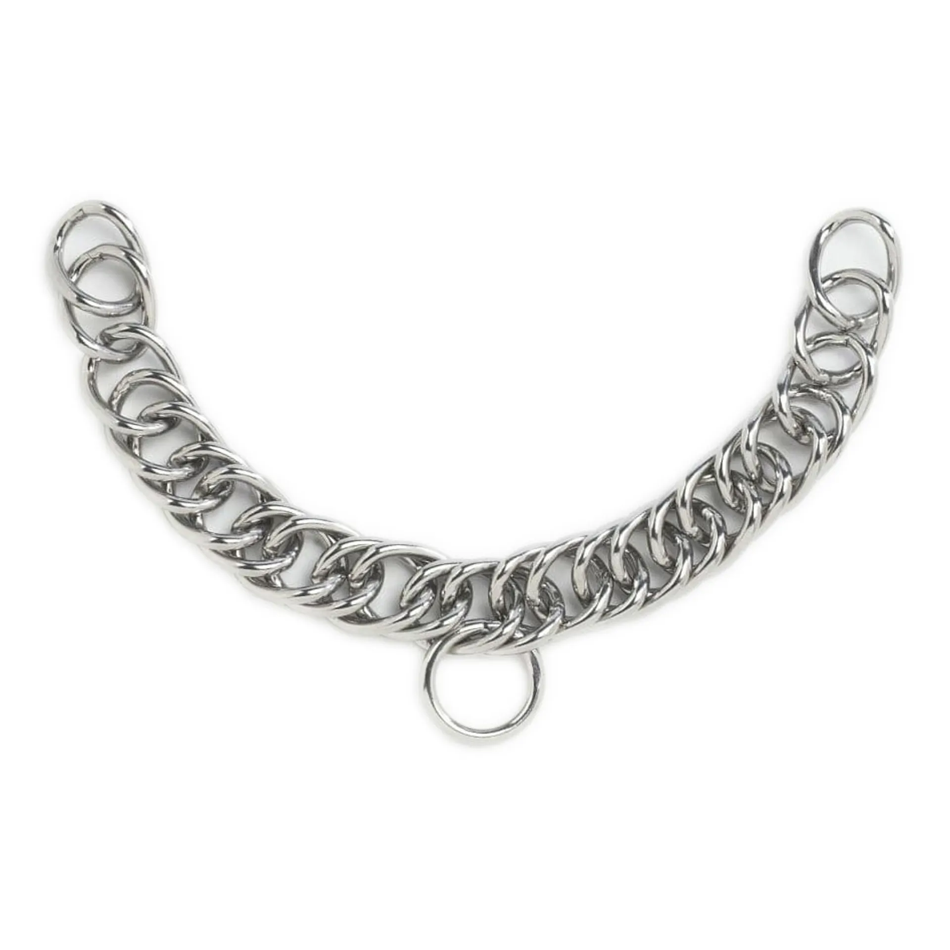 Myler Double Link Heavy Stainless Steel Curb Chain