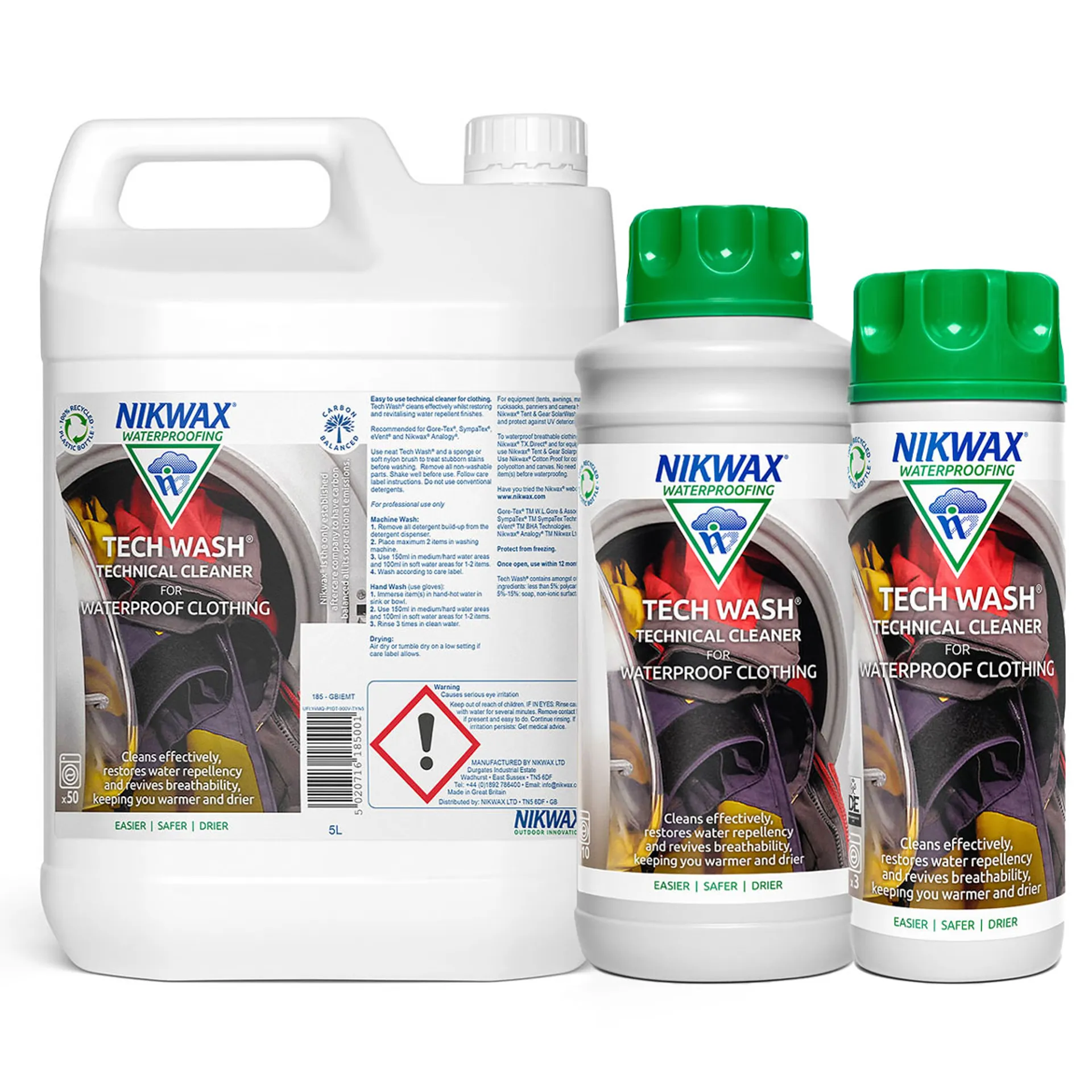 Nikwax Tech Wash Cleaner for Waterproof Clothing