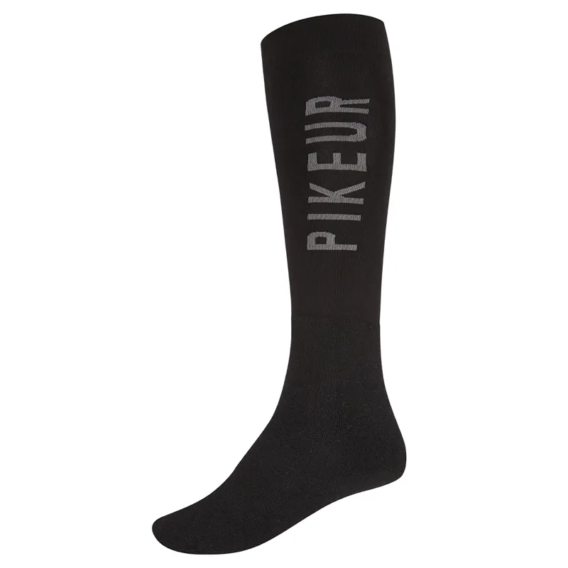 Pikeur Sports 6733 Studs Ladies Tall Riding Socks Black