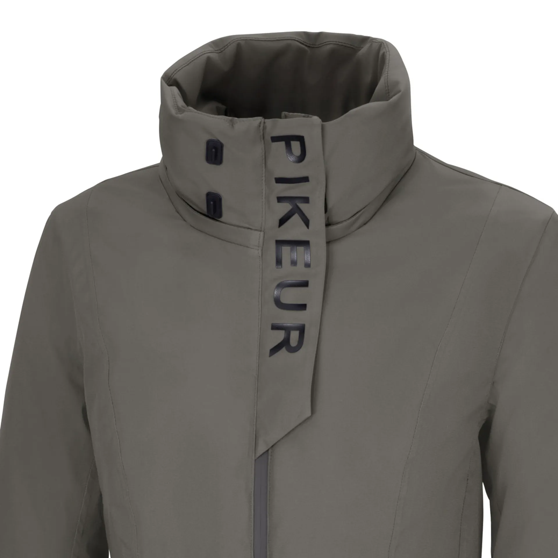 Pikeur Selection 4021 Ladies Long Waterproof Jacket - Foggy Green