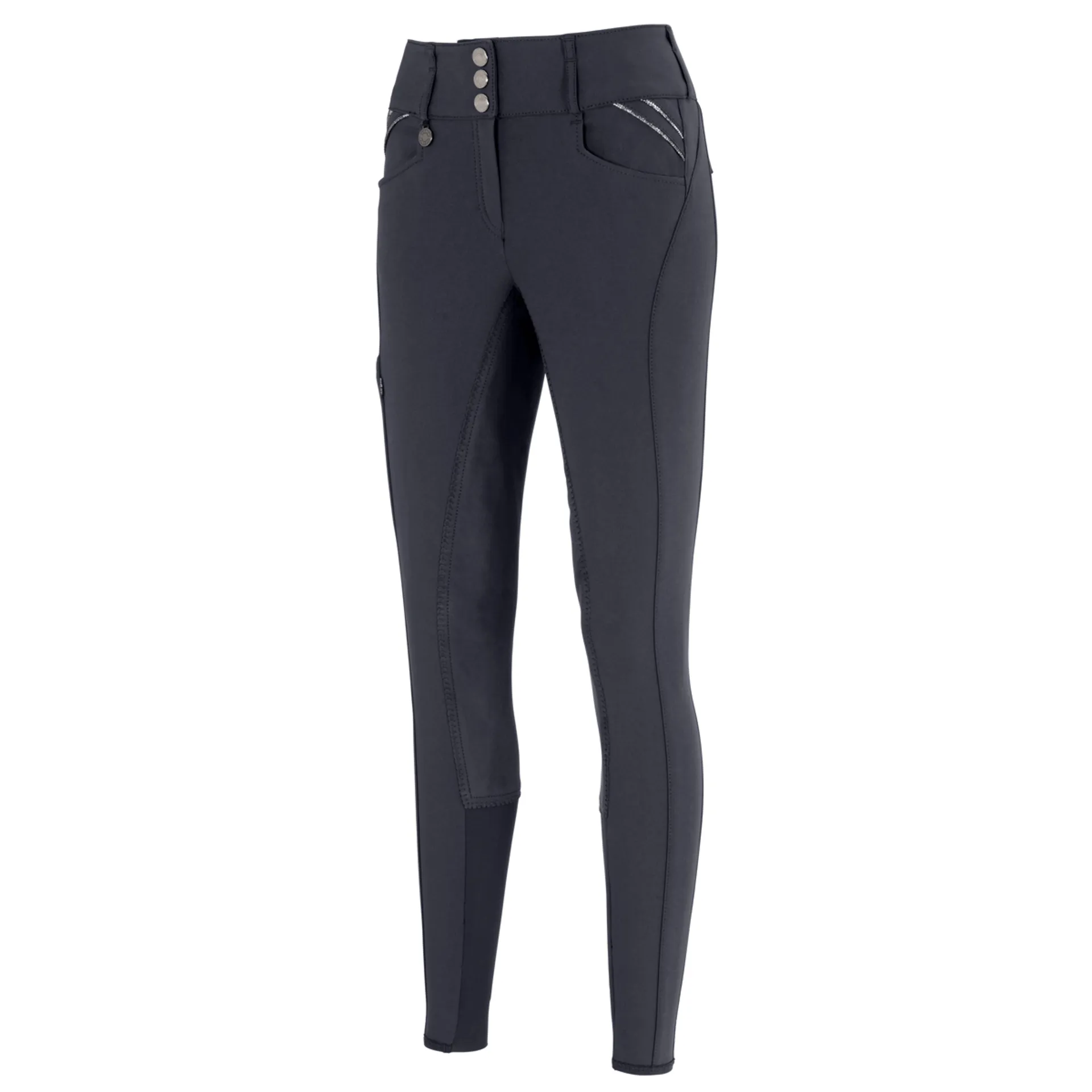 Pikeur Candela Glamor McCrown Full Seat Breeches - Dark Shadow