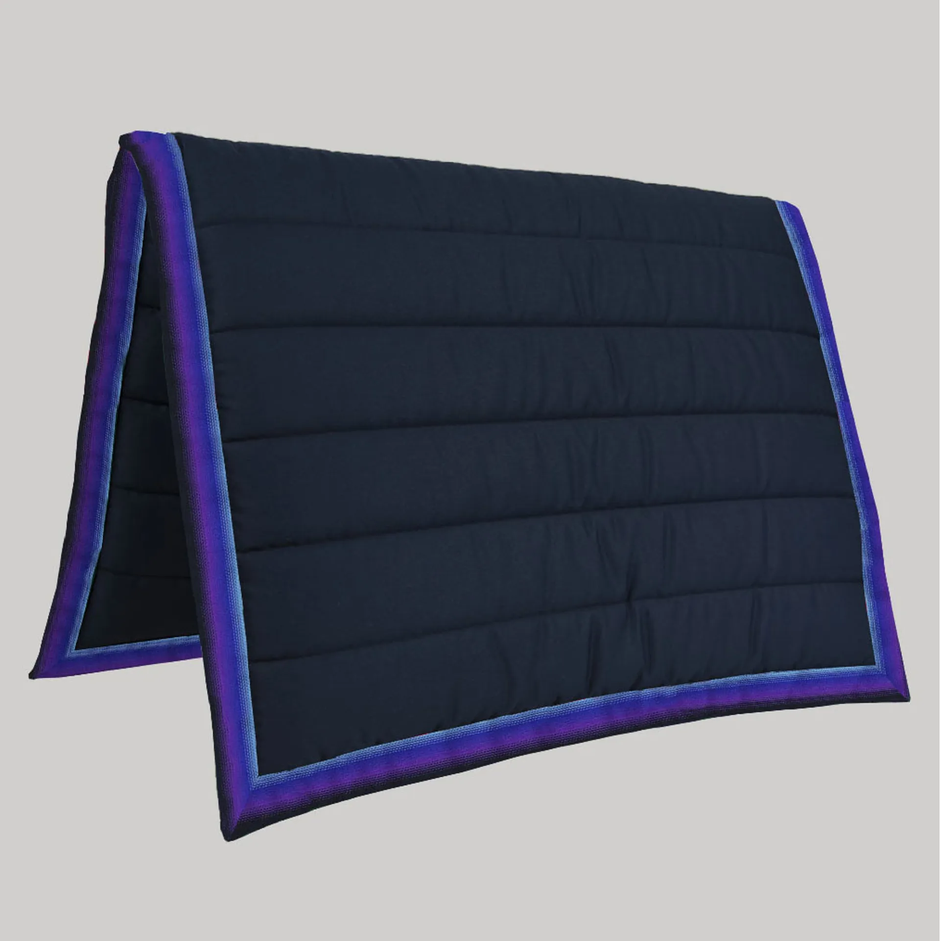 PolyPads Classic Single Saddlepad - Navy/Atlantic Purple