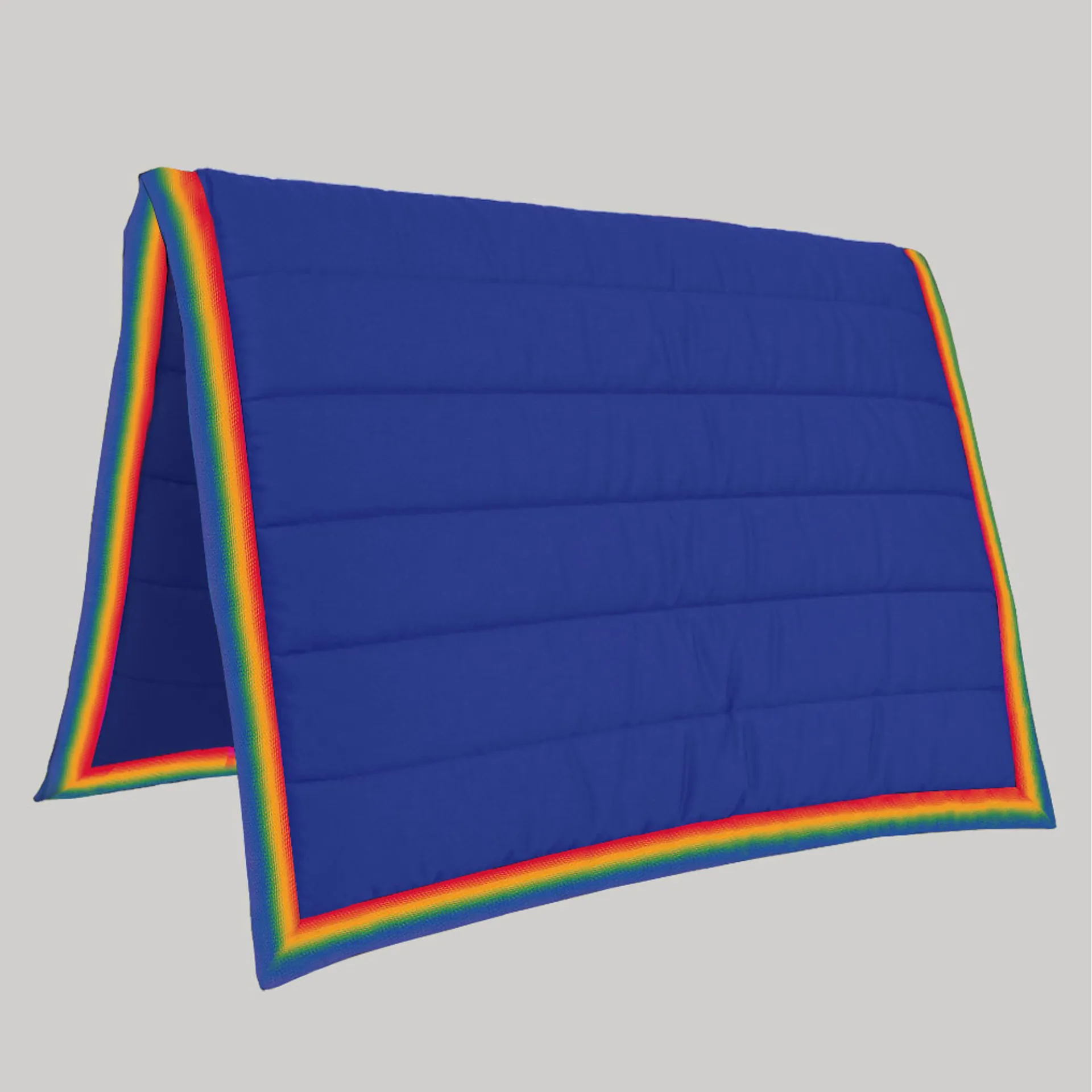 PolyPads Classic Single Saddlepad - Royal/Rainbow