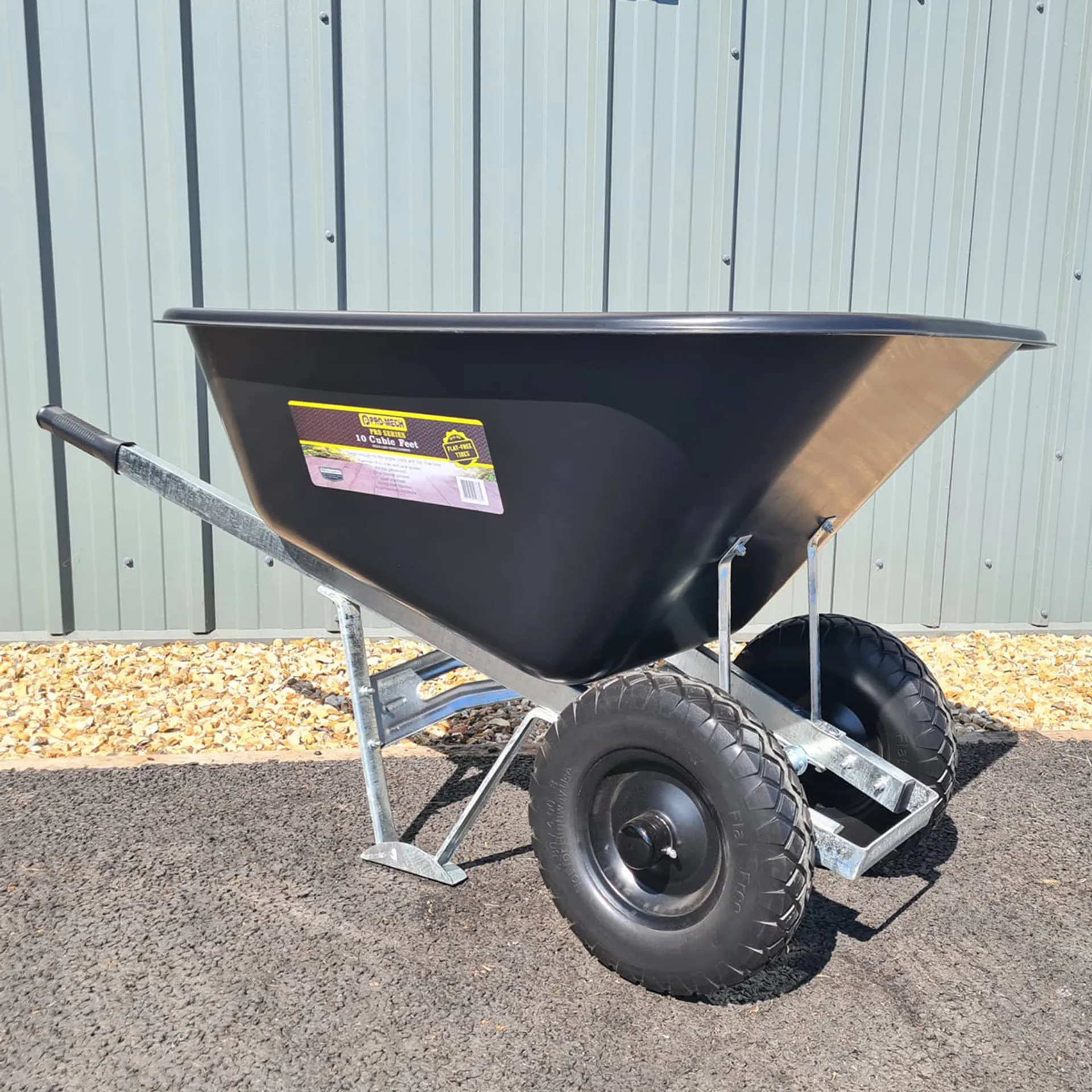 Promech Pro Series Mega Load 283L Wheelbarrow - Black