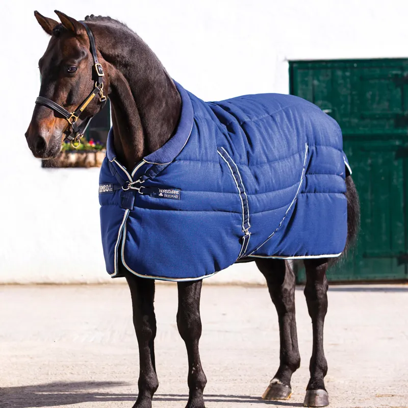 Rambo Cosy Heavy 400g Stable Rug - Navy/Beige/Blue/Navy