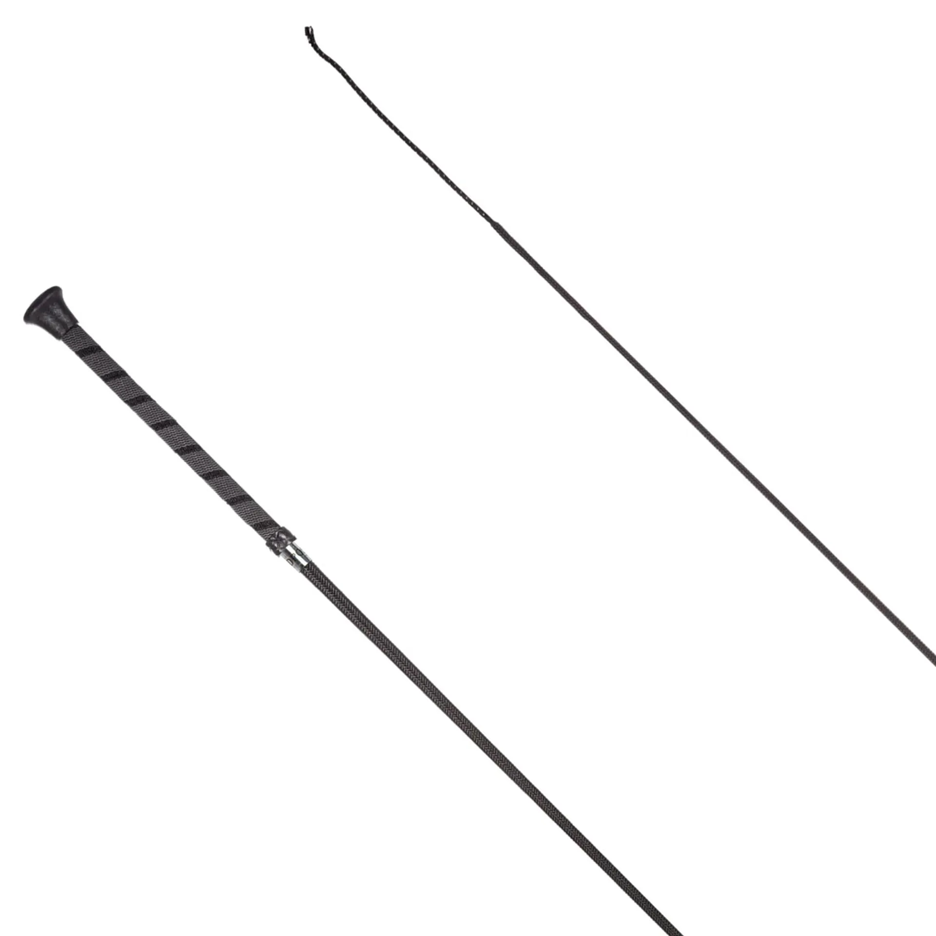 Redpost Rubber Thread Handle Dressage Whip - Black
