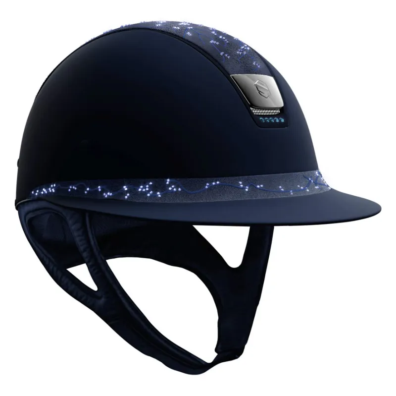 Samshield Miss Shield Shadowmatt Crystal Leaf 5 Crystal Hat Blue