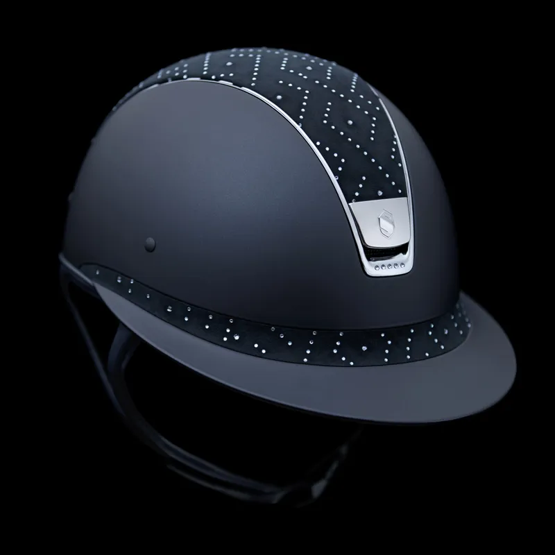 Samshield Miss Shield Shadowmatt Aztec Riding Hat - Blue