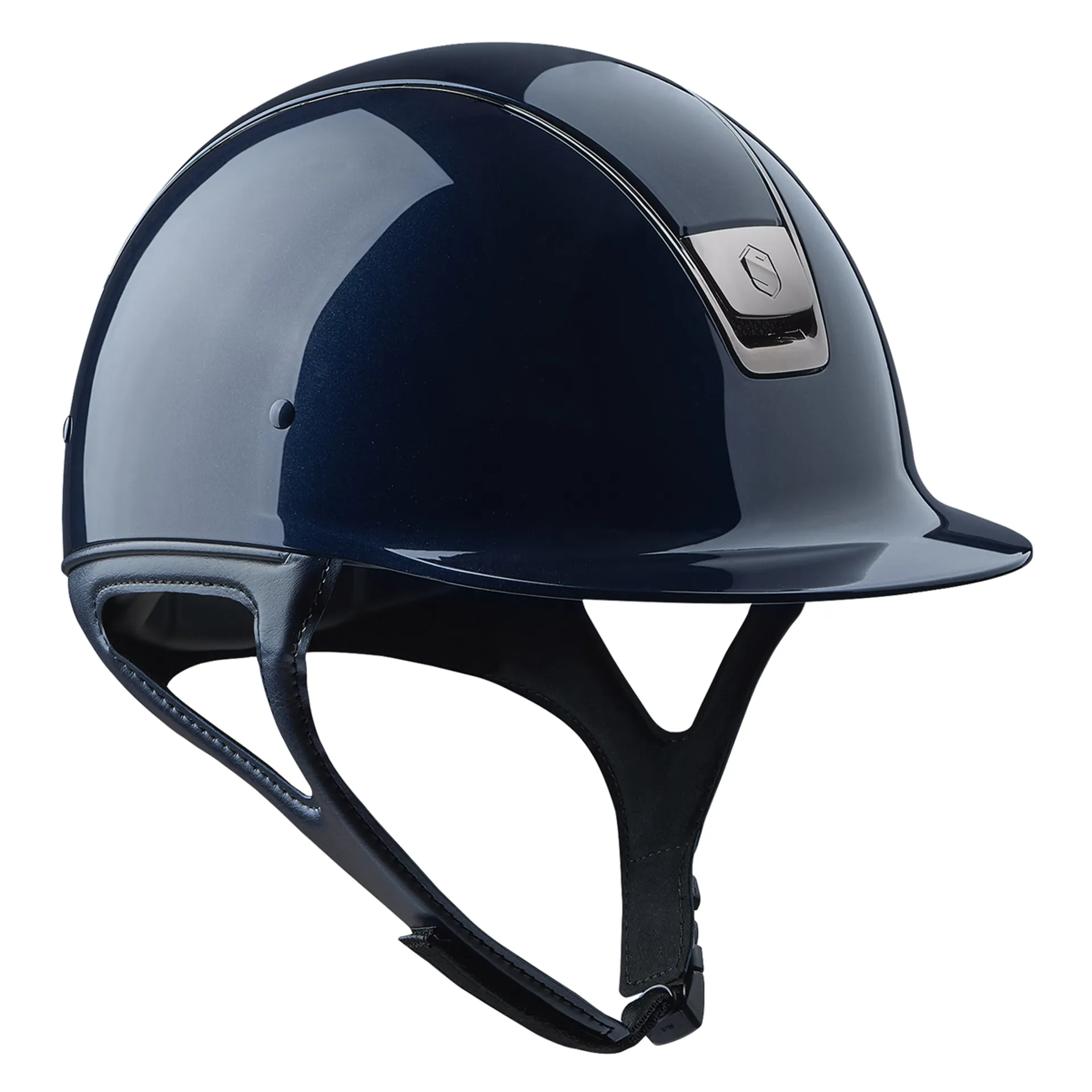 Samshield ShadowGlossy Standard Riding Hat - Blue