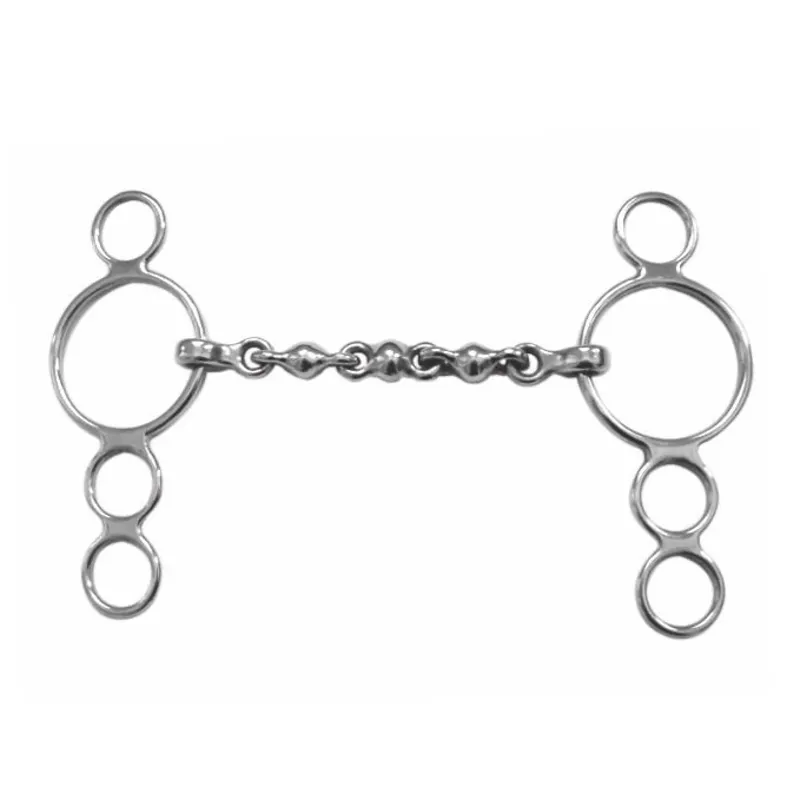 Shires Continental 3 Ring Waterford Mouth Dutch Gag Bit
