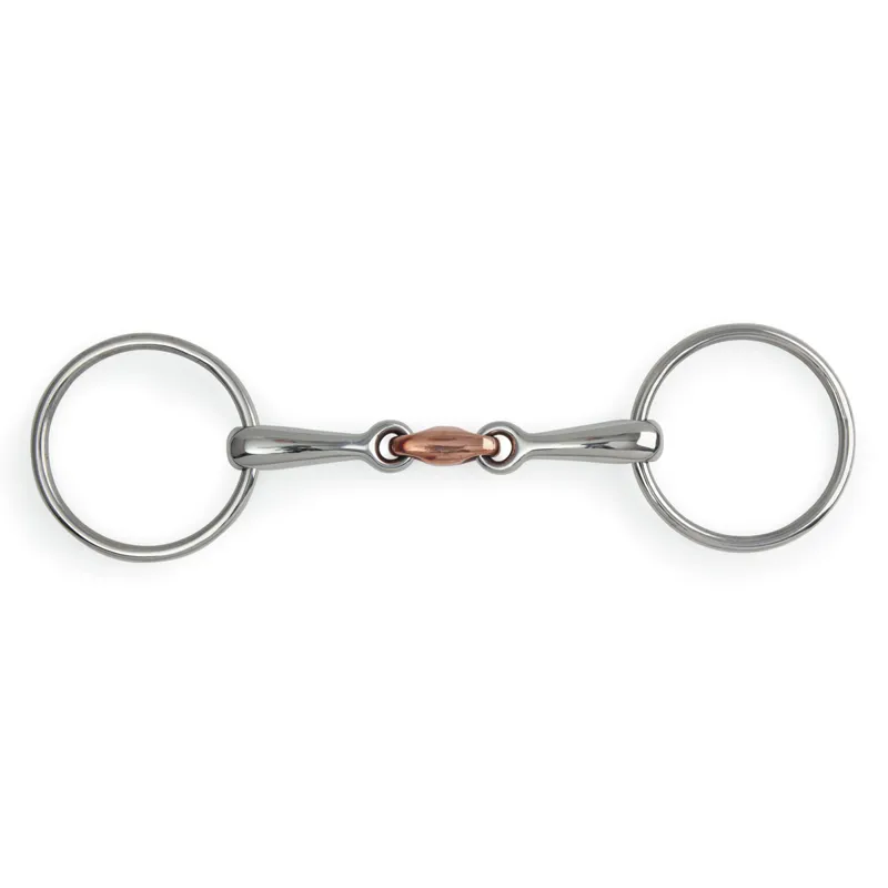 Shires Loose Ring Copper Lozenge Snaffle Bit