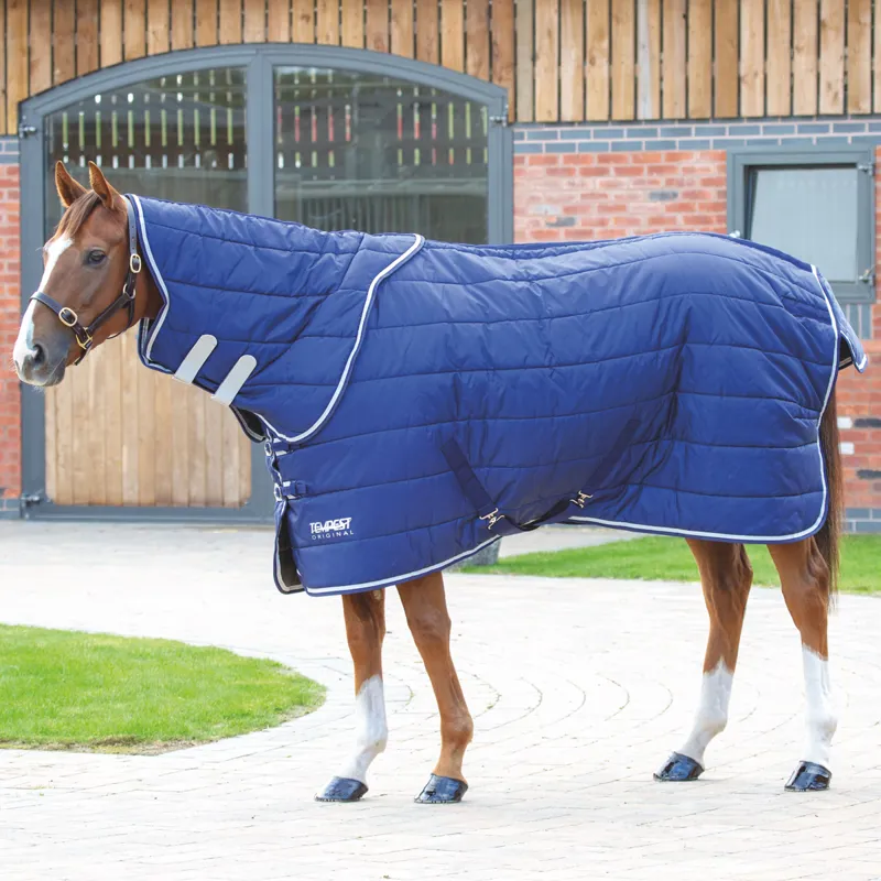 Shires Tempest Original 200 Detach-A-Neck Stable Rug - Navy
