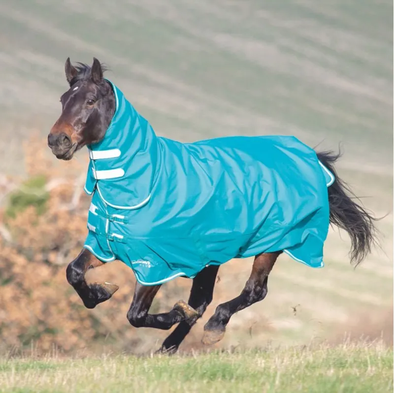 Shires Tempest Plus 200 Combo Neck Turnout Rug - Teal