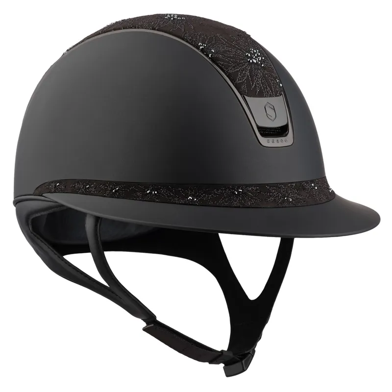 Samshield Miss Shield Shadowmatt 2.0 Spring Flowers Hat - Black