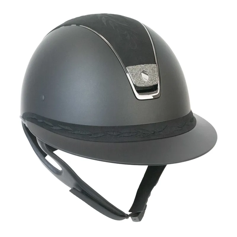 Samshield Miss Shield Shadowmatt Flower Embroidery Hat - Black