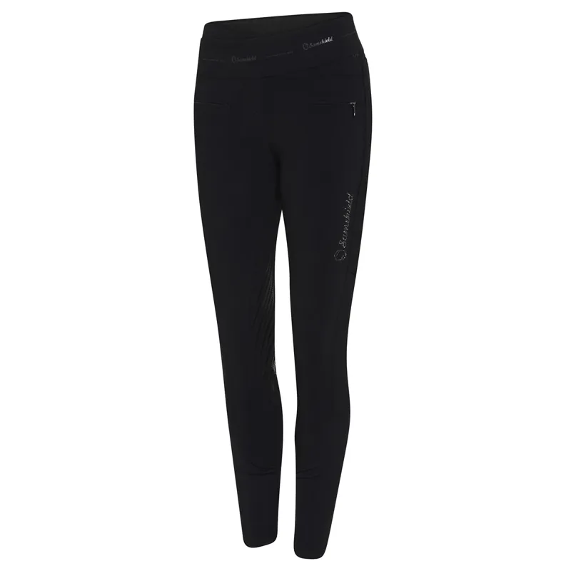 Samshield Alpha 23 Knee Grip Ladies Riding Tights - Black