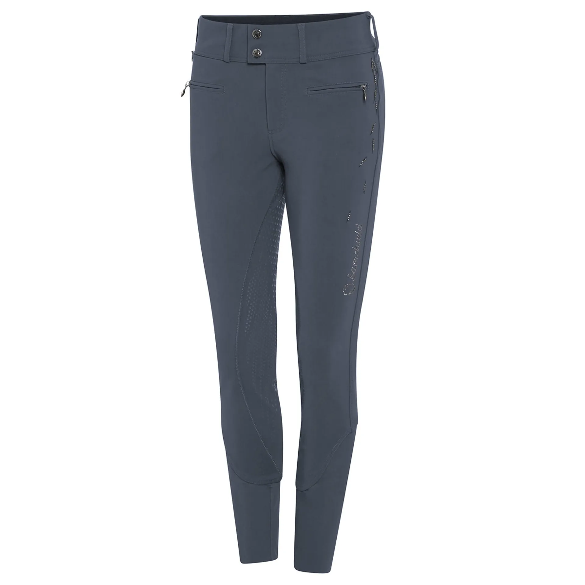Samshield Clara Holographic Full Grip Ladies Breeches Slate Grey