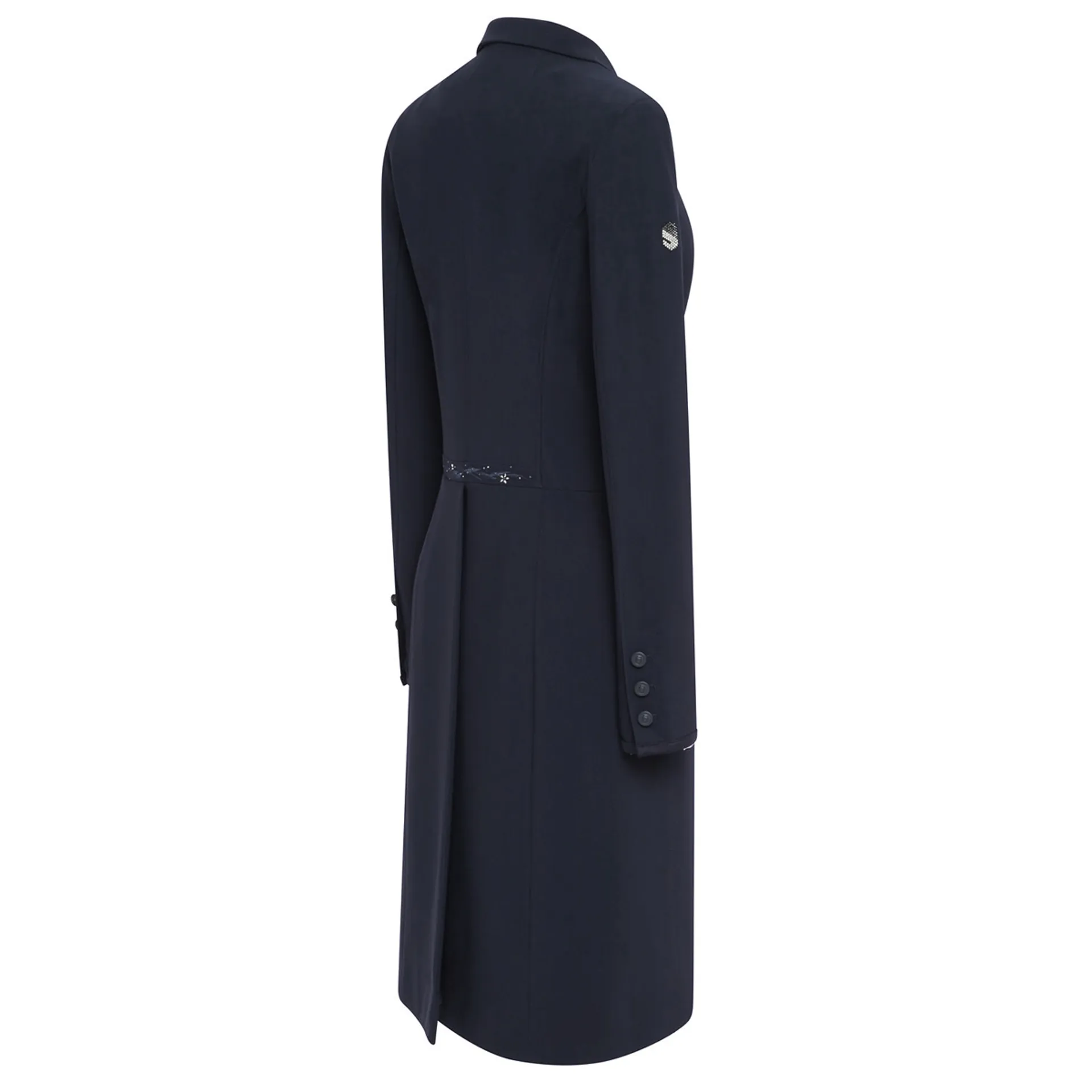 Samshield Frac Flower Jewellery Ladies Dressage Tails - Navy