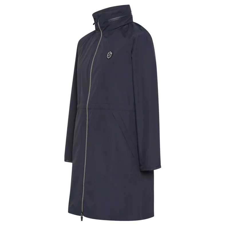 Samshield Liv 23 Ladies Waterproof Long Jacket - Navy/Rose Gold