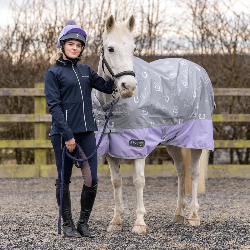 StormX Original This Esme 0g Turnout Rug - Lavender/Grey