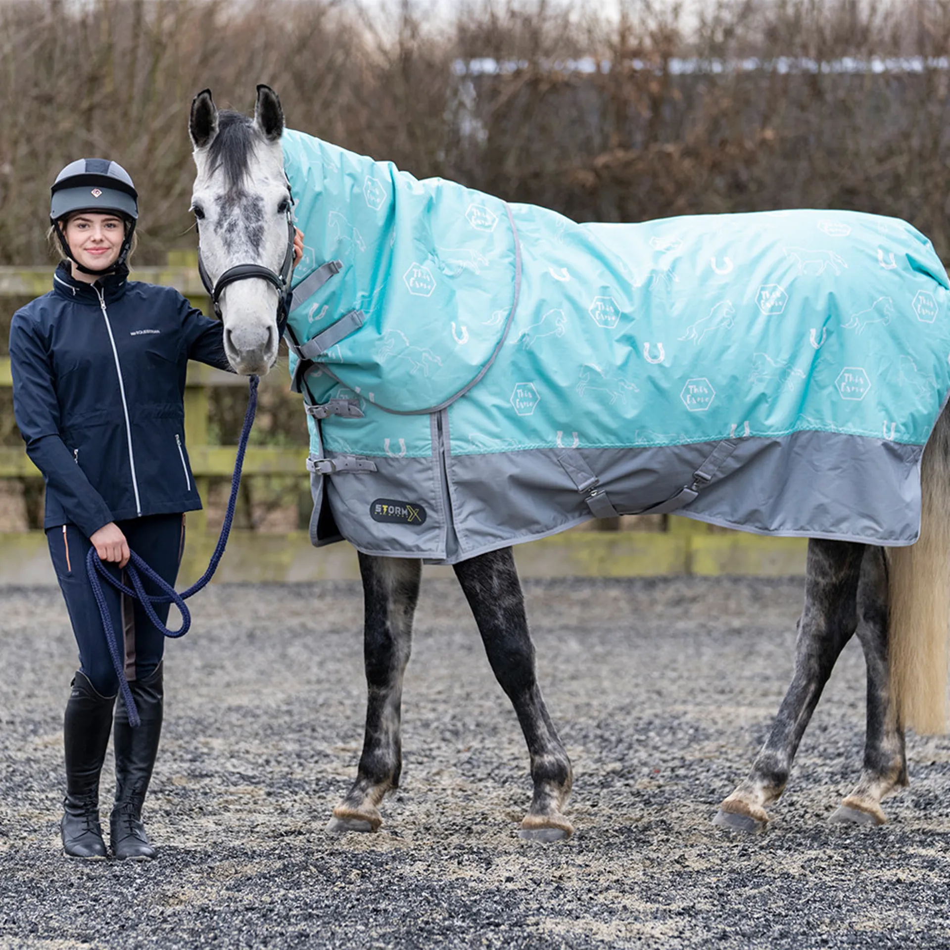 StormX Original This Esme 200g Detach A Neck Turnout Rug - Mint