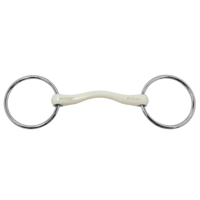 Stubben 1301 Fine Line Flex Loose Ring Snaffle Bit