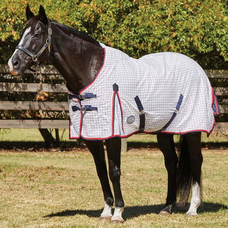 WeatherBeeta Summer Sheet Lite III Rug - White/Navy/Red