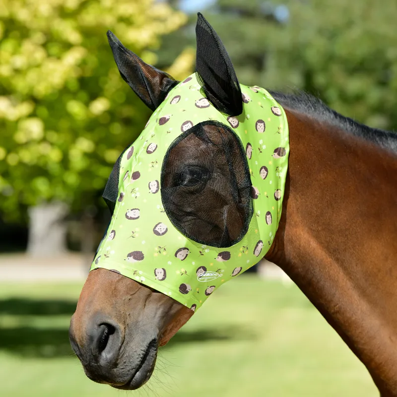 WeatherBeeta Stretch Bug Eye Saver with Ears Fly Mask - Hedgehog