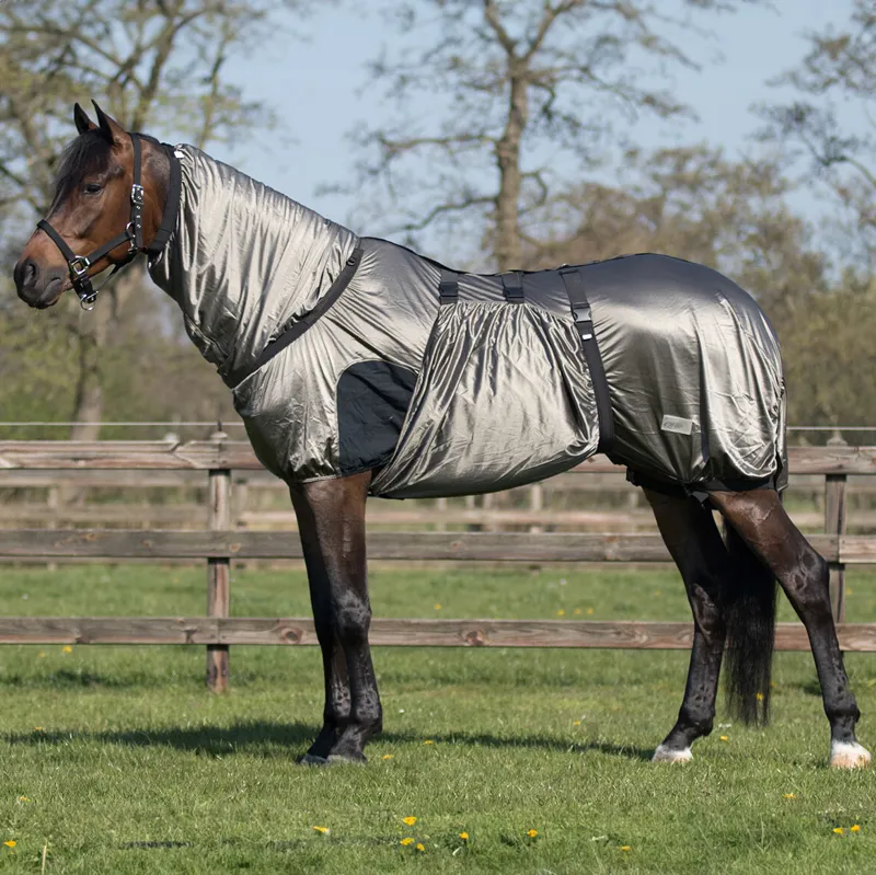 QHP Comfort Sweetitch Rug - Grey