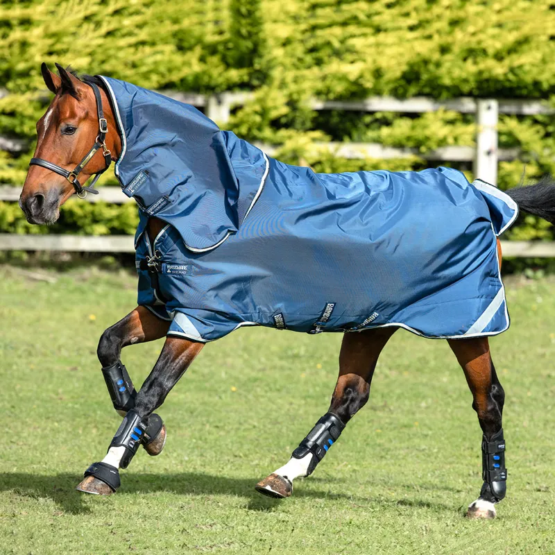 Rambo Tech Duo 50g Turnout Rug with Airmax and 100g Liner - Denim
