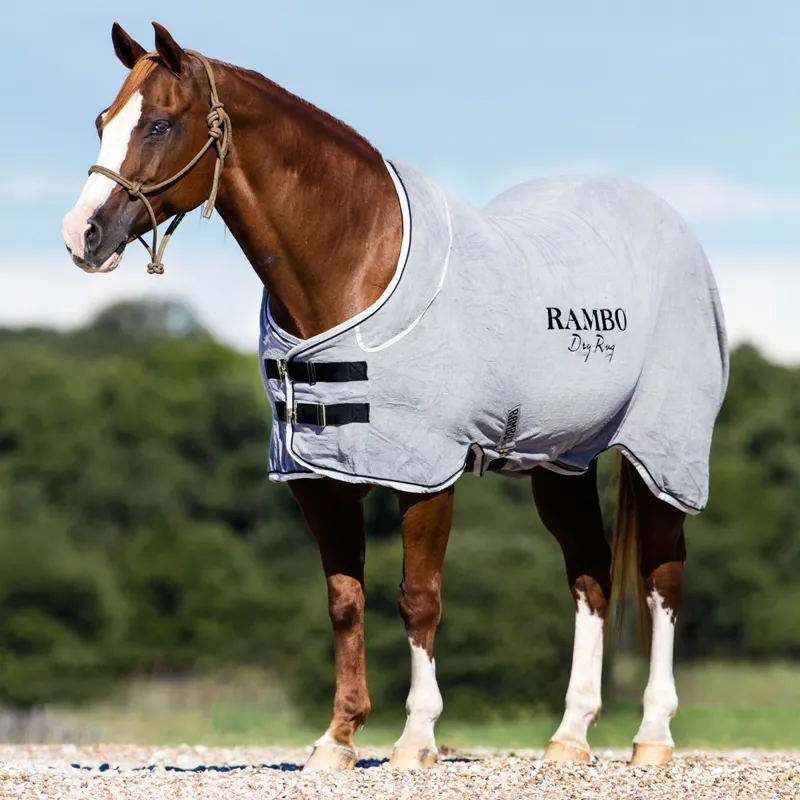 Rambo Dry Rug Combo - Grey/Silver and Black