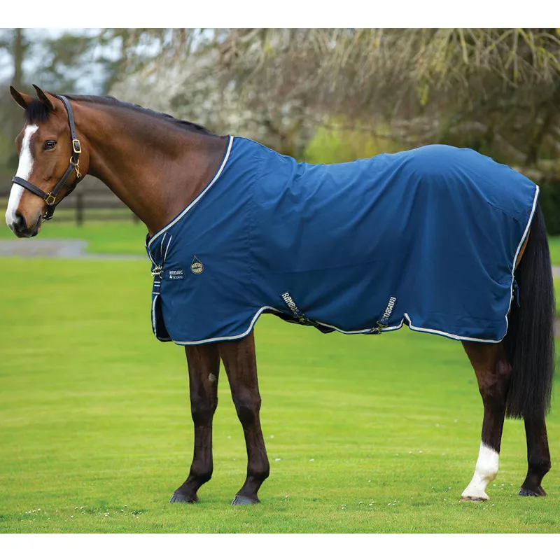 Rambo Helix Stable Sheet - Navy/Beige/Baby Blue