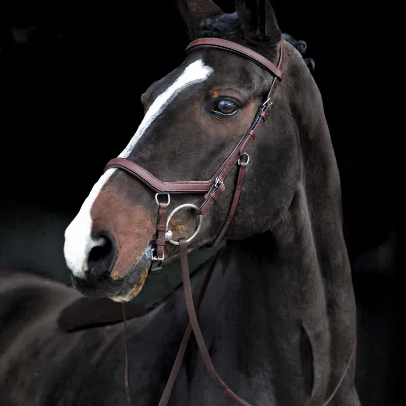 Rambo Micklem Competition Bridle with Reins - Brown