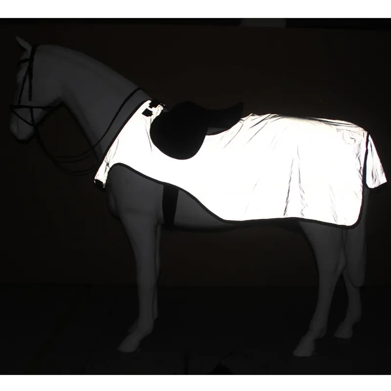 Rambo Reflective Night Rider Rug - Silver/Black and Silver